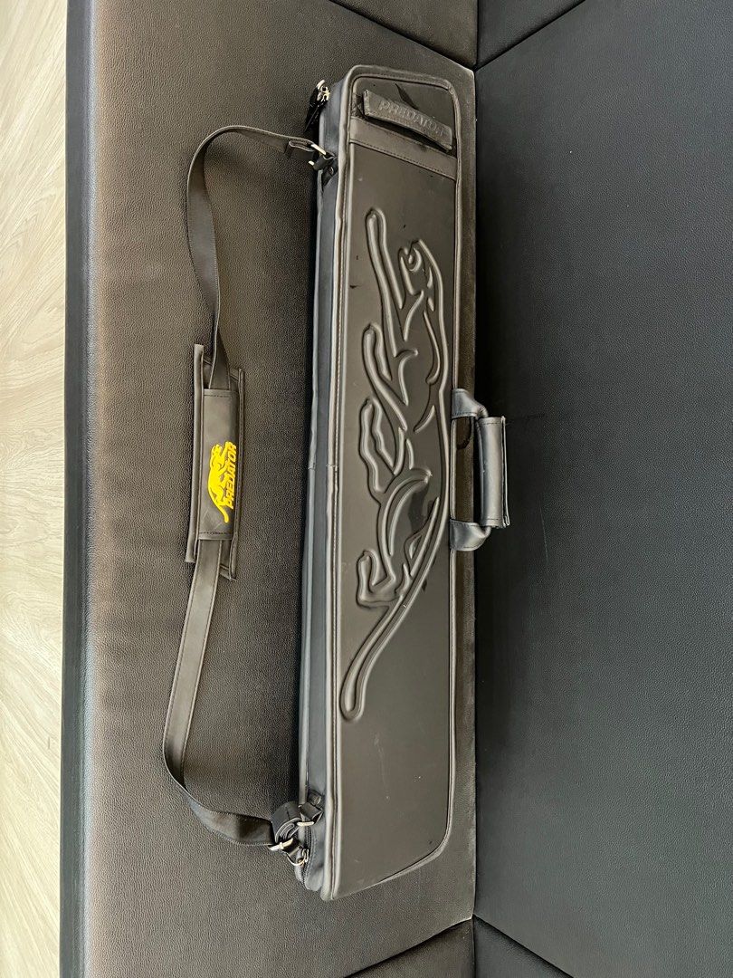 Predator Sport Black Yellow Soft Pool Cue Case - 3 Butts x 4 Shafts ...