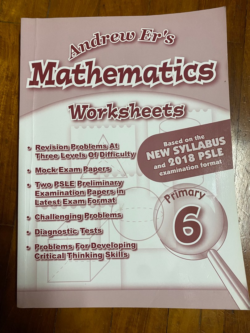 Primary 6 Mathematics Worksheets- Andrew Er’s, Hobbies & Toys, Books ...