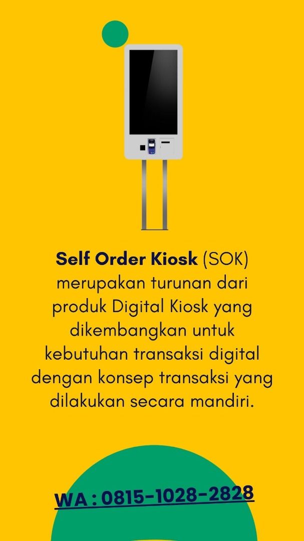 Promo! Kiosk Layar Sentuh Terbaik Jakarta, WA : 081510282828, contoh ...