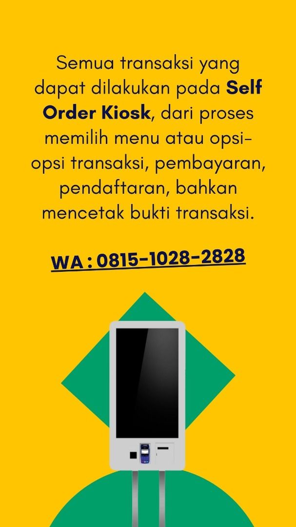 Promo! Kiosk Layar Sentuh Terbaik Jakarta, WA : 081510282828, contoh ...