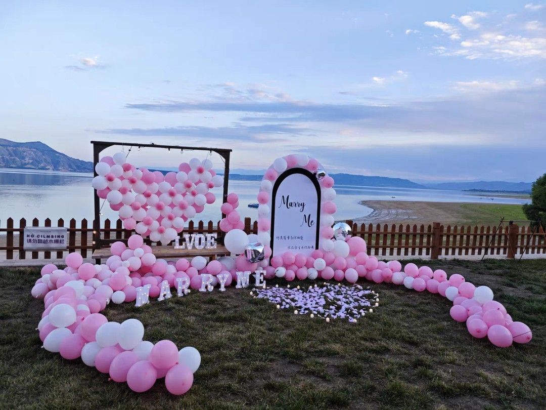 Proposal decoration ideas setup surprise birthday anniversary helium ...