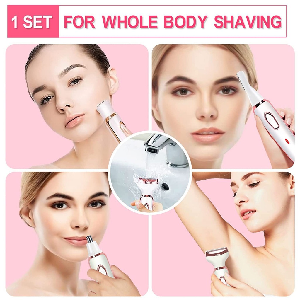 Rechargeable Electric 4in1 Shaver Razor Painless Lady Foil Shaver Wet ...
