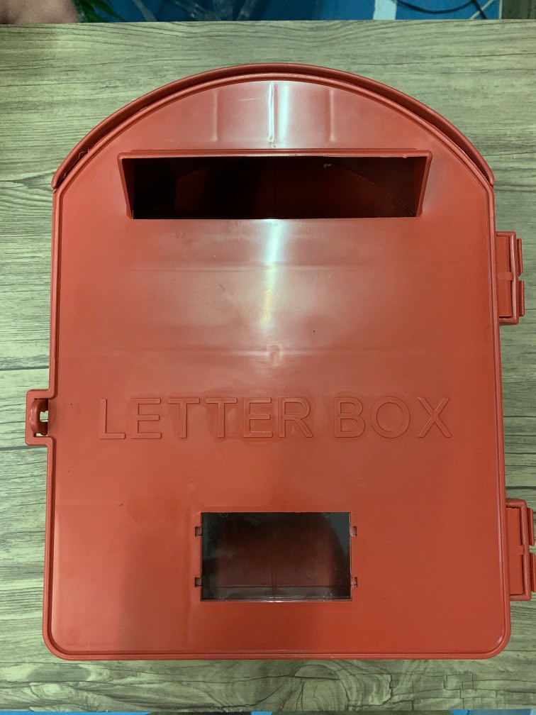 Red London inspired letter box, Furniture & Home Living, Home Decor ...