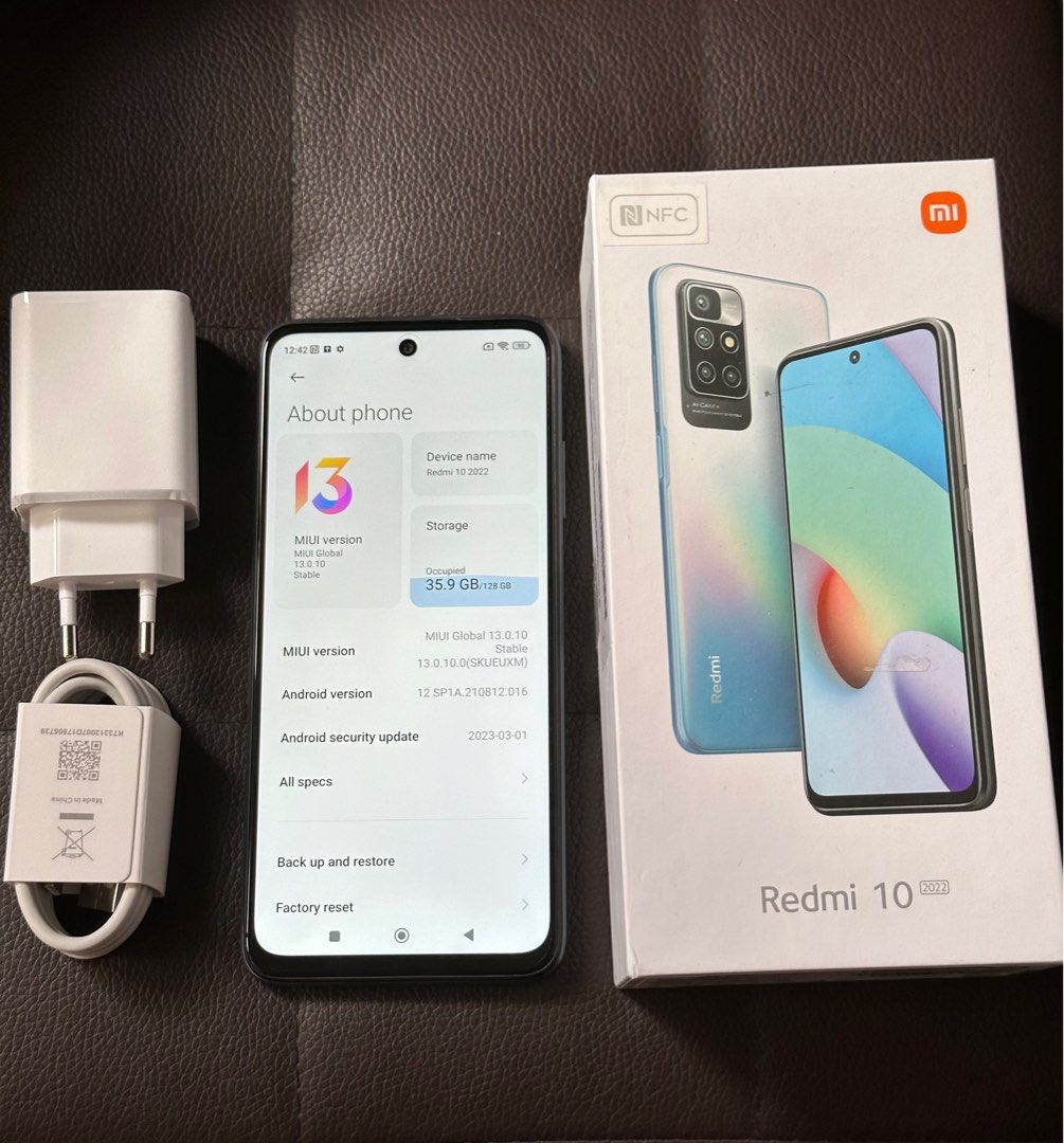 Redmi 10(2022) 128GB+4GB Dual sim , 手提電話, 手機, Android 安卓手機, Xiaomi 小米 ...