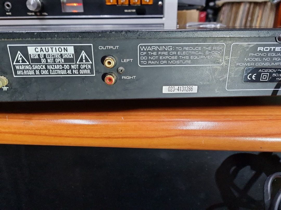 ROTEL Phono Equalizer model RQ 9708X, Audio, Other Audio Equipment on ...