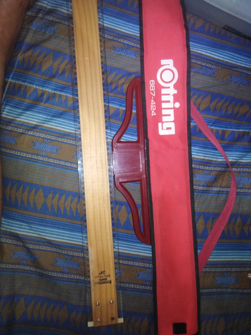 Rotring Wooden 24" T-square for Engineering Drawing on Carousell