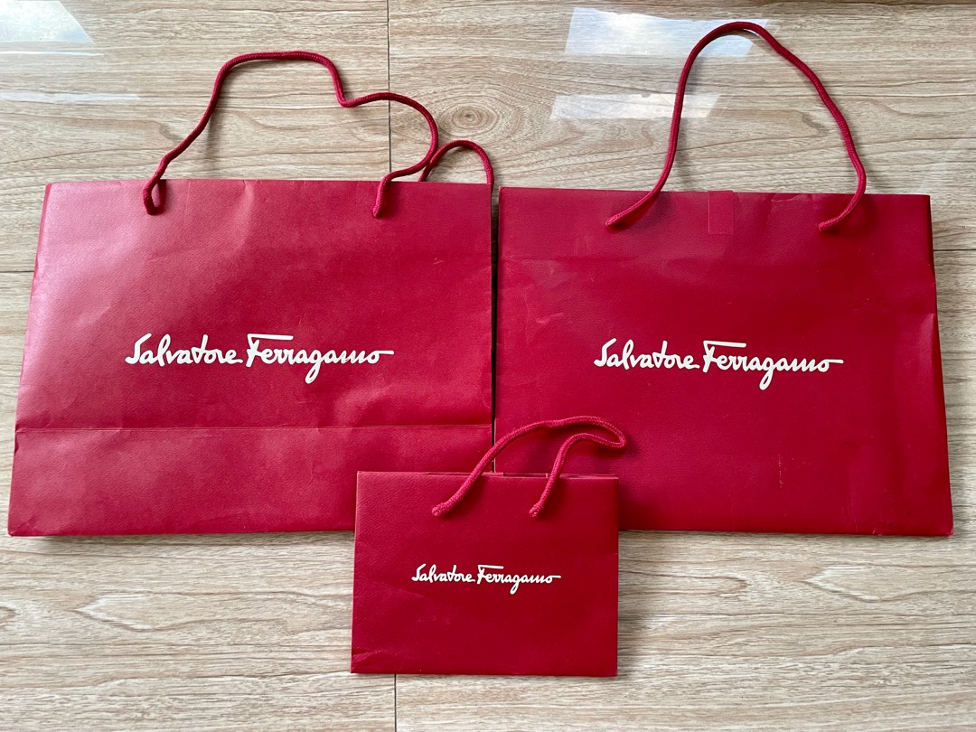 Salvatore Ferragamo Paper Bag, Luxury, Bags & Wallets on Carousell