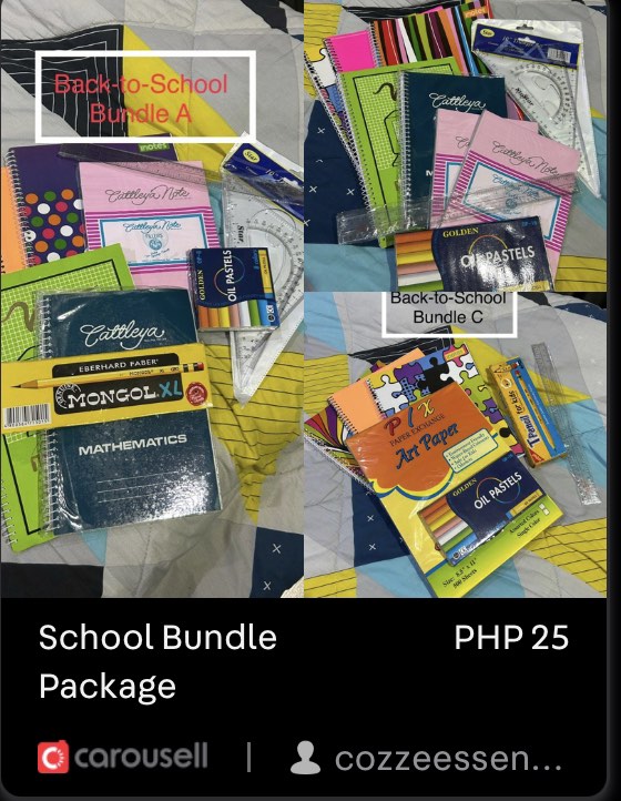 School Bundle Package (A,B,C), Hobbies & Toys, Stationary & Craft ...