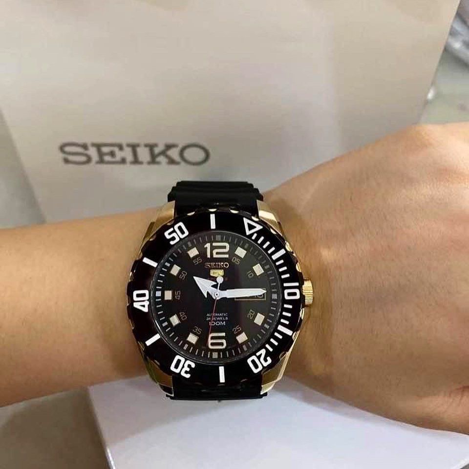 SEIKO RUBBER STRAP AUTOMATIC JAPAN DIAL AUTHENTIC WATCH, Men's Fashion ...
