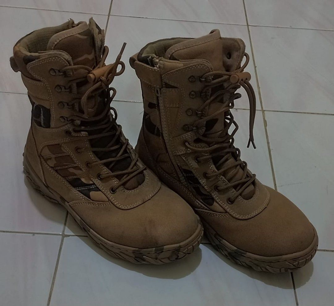 Sepatu military original, Fesyen Pria, Sepatu , Sepatu Boot di Carousell