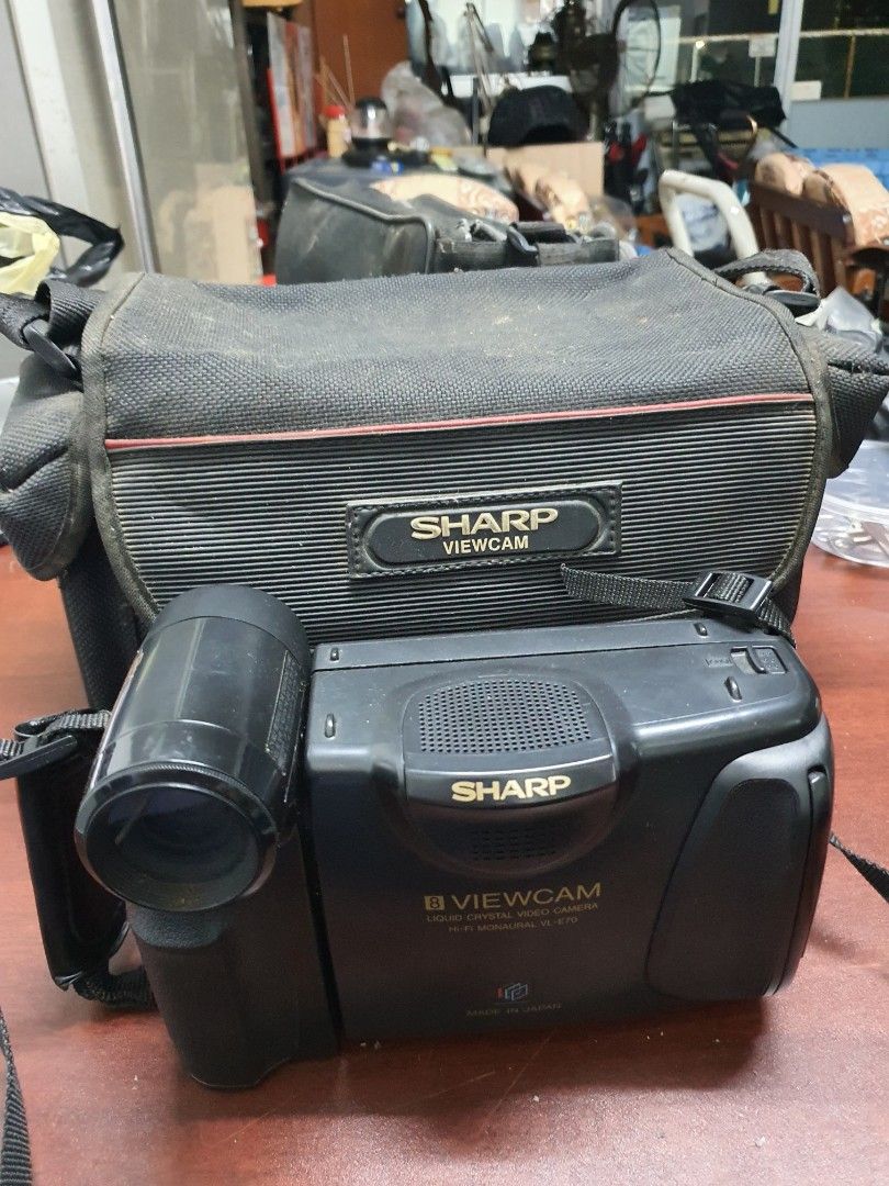 SHARP CAMCORDER VL-E70E, Photography, Video Cameras on Carousell