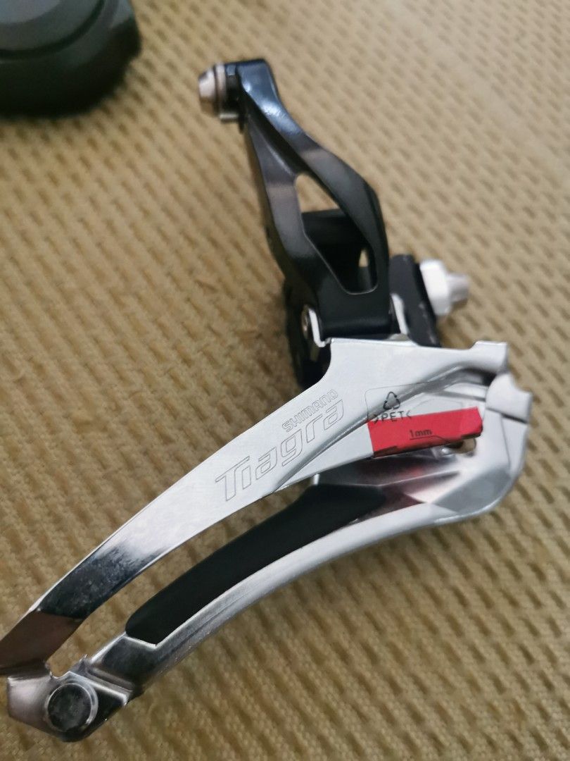Shimano Tiagra Double front shifter and derailleur, Sports Equipment ...