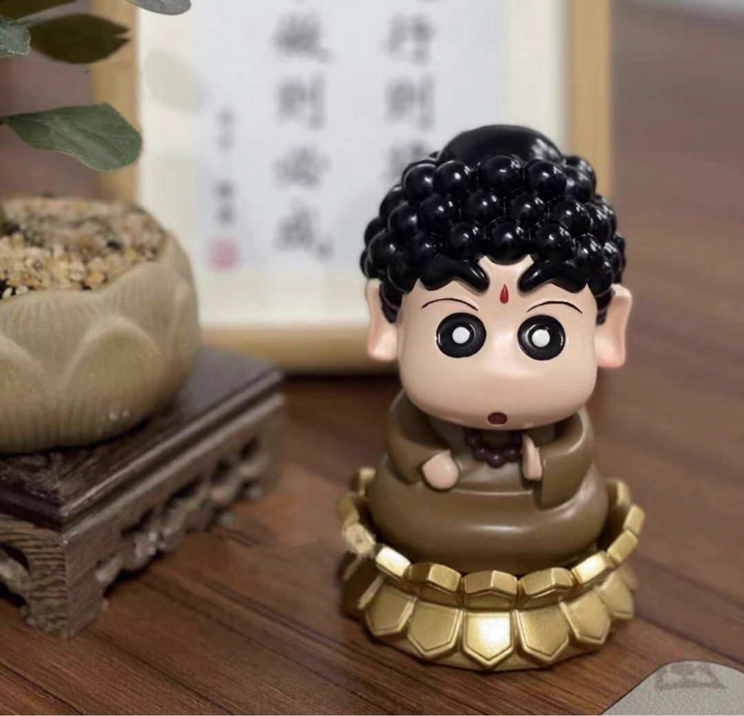 Shinchan Buddha figurine, Hobbies & Toys, Toys & Games on Carousell