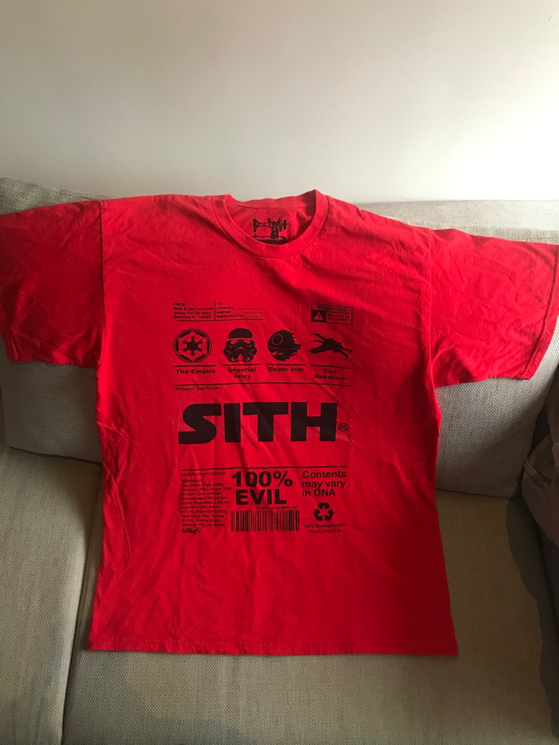 Sith t-shirt size XL pit 22 in x 28 in, Men's Fashion, Activewear on ...