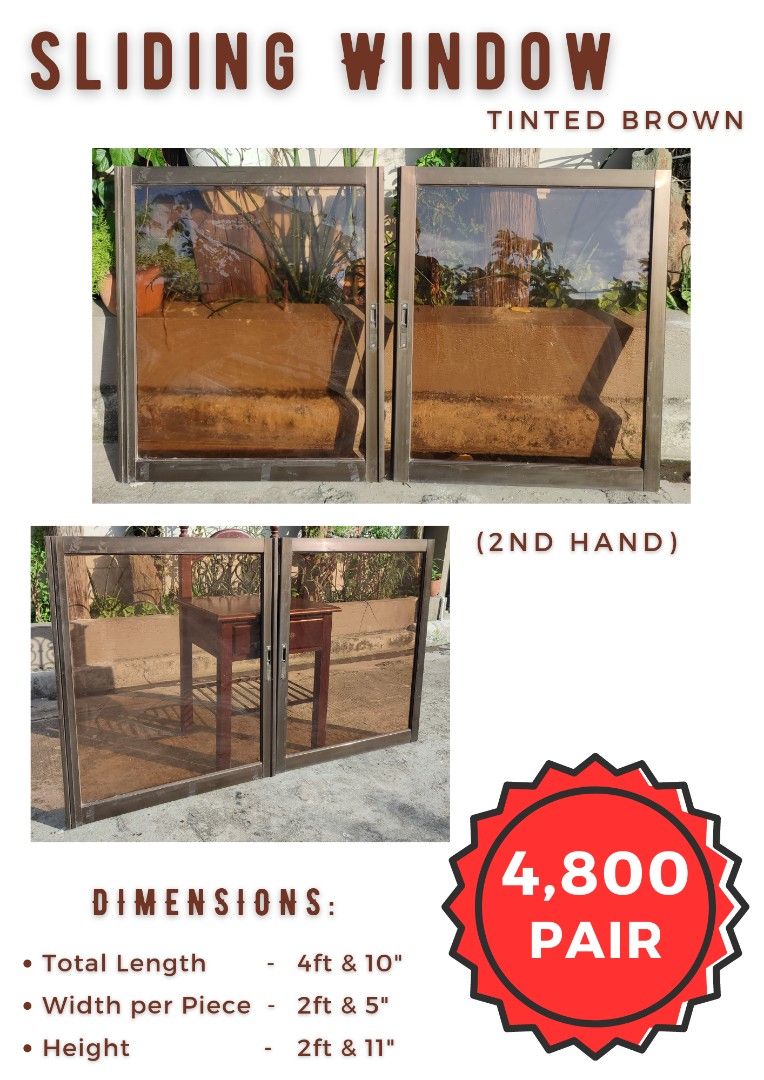 Sliding Window (Tinted Brown) on Carousell