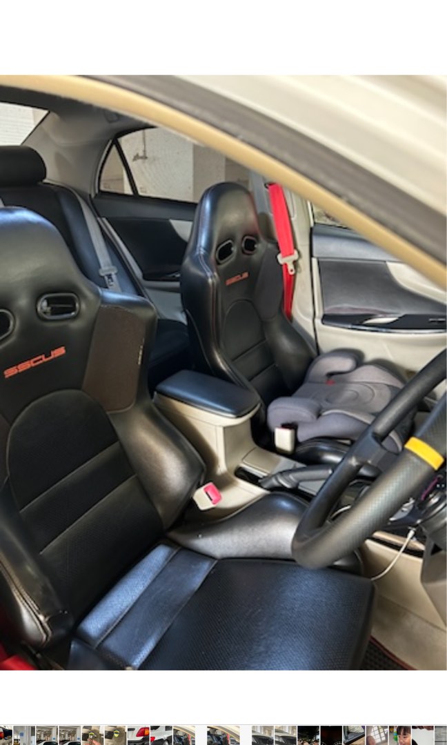 SSCUS semi bucket + Bracket & rails for Corolla Altis, Car Accessories ...