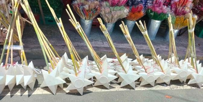 star parol with bamboo stick set of 5pcs, Hobbies & Toys, Stationary ...