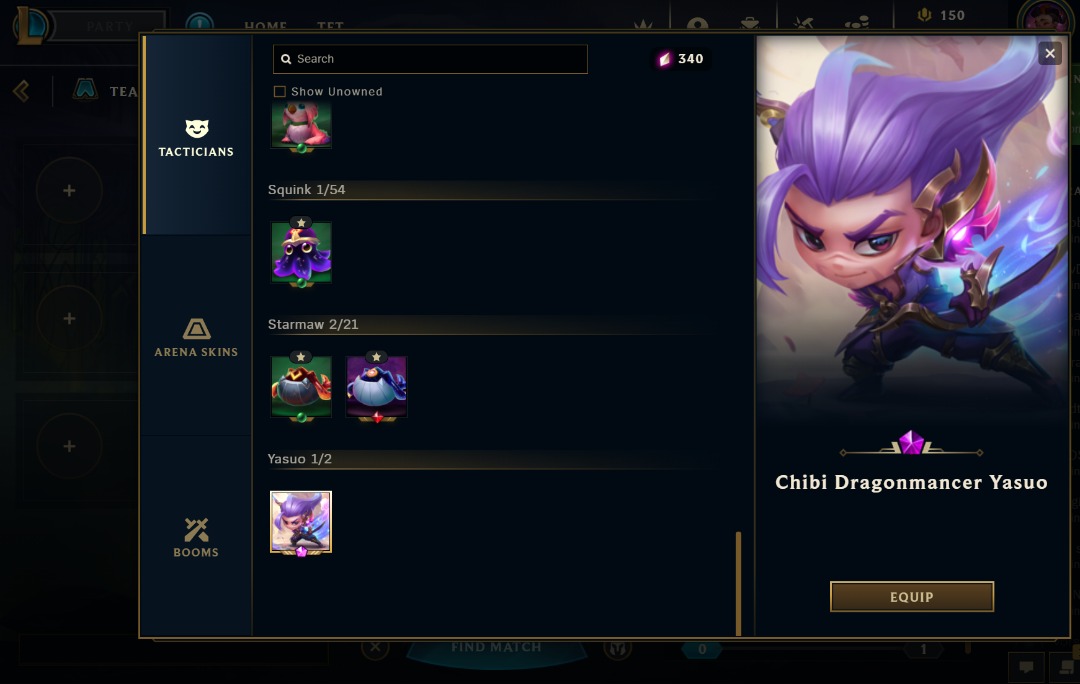 [STEAL] MYTHIC DRAGONMANCER YASUO CHIBI Teamfight Tactics TFT Account ...