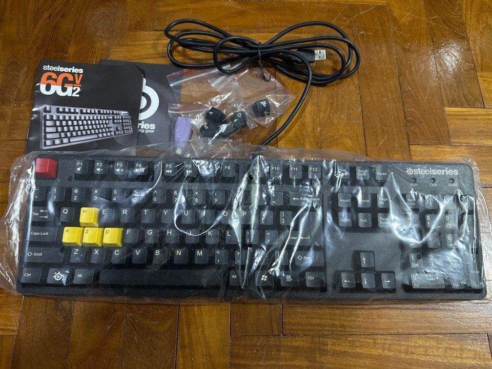 Steelseries 6GV2 Cherry Black Gaming Keyboard, Computers & Tech, Parts & Accessories, Computer ...