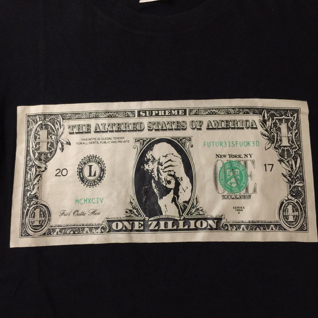 Supreme dollar bill tee on Carousell