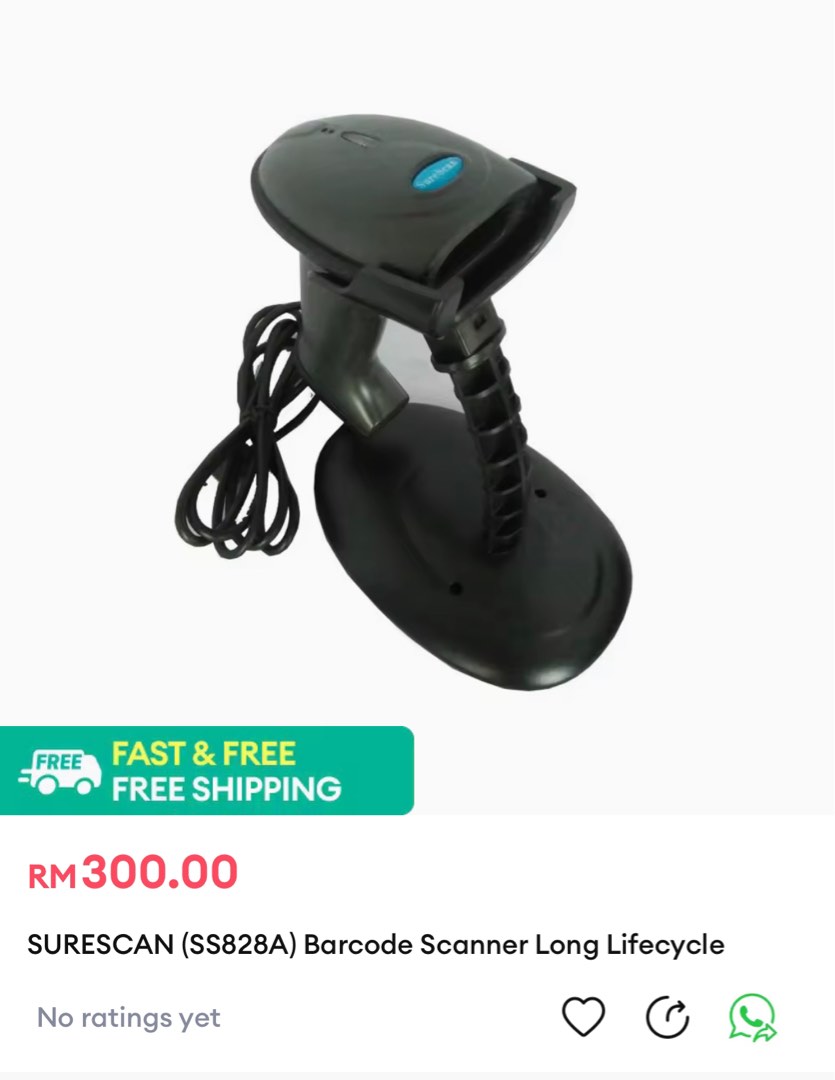 Sure Scan Barcode Label Scanner, Computers & Tech, Printers, Scanners ...