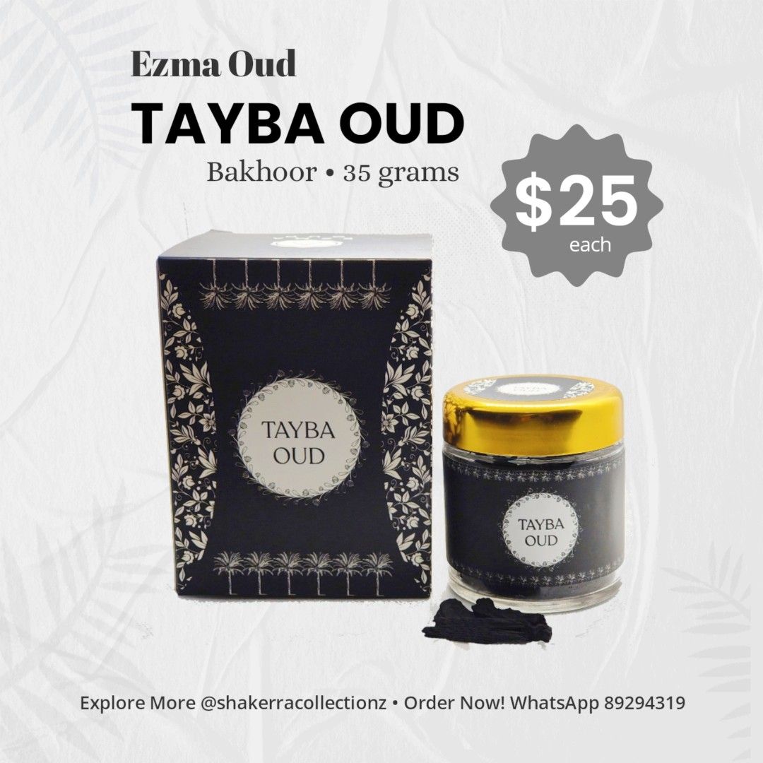 TAYBA OUD Bakhoor by Ezma Oud, Furniture & Home Living, Home Fragrance ...