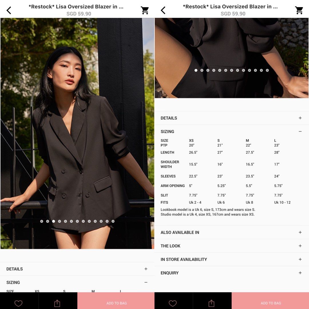 TCL Lisa Oversized Blazer in Black, Women's Fashion, Coats, Jackets and ...