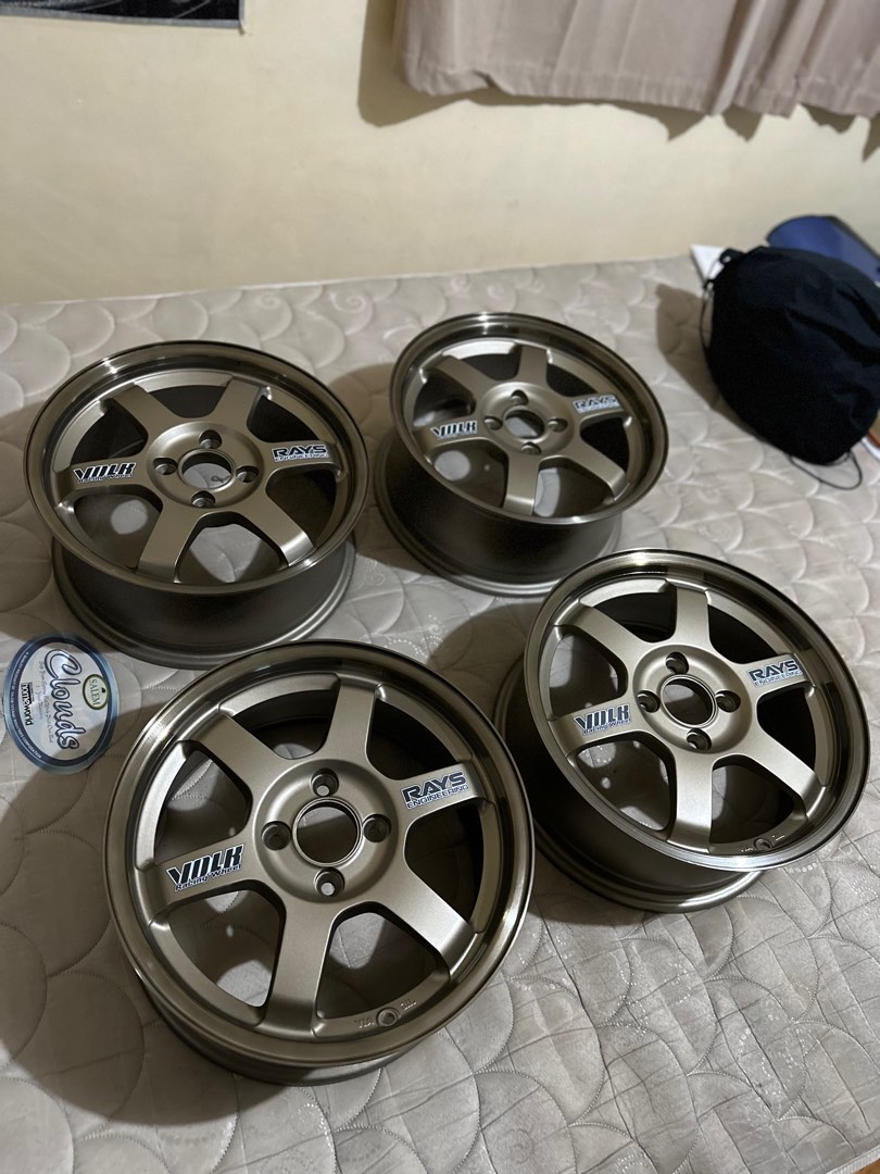 TE37 OG Bronze 15x6.5, Car Parts & Accessories, Mags and Tires on Carousell