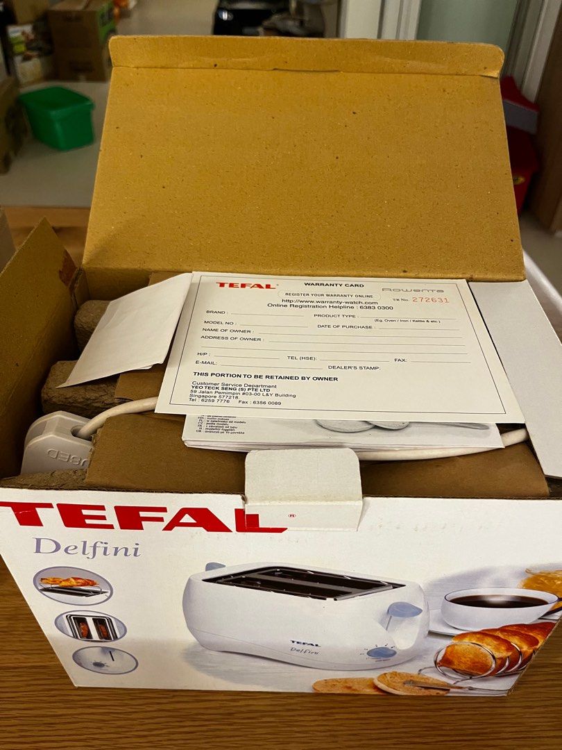 Tefal Delfini Bread Toaster, TV & Home Appliances, Kitchen Appliances ...