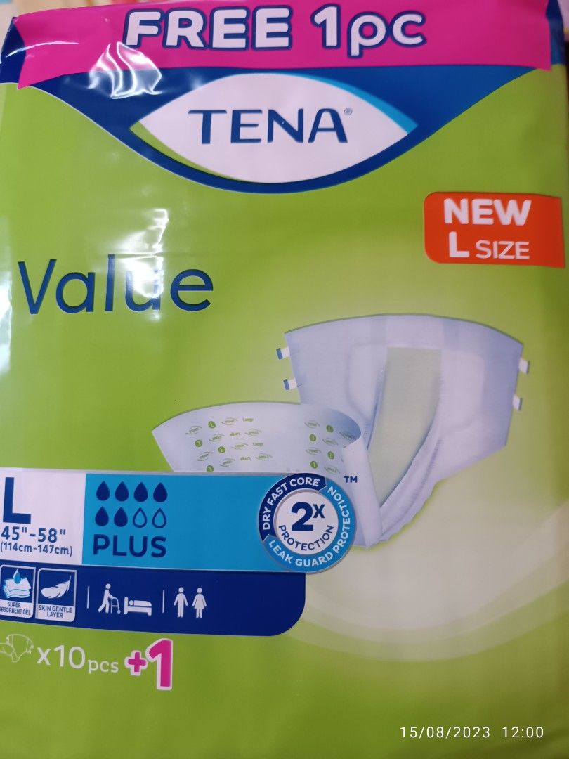 Tena Adult Diapers, Health & Nutrition, Assistive & Rehabilatory Aids, Adult Incontinence on ...