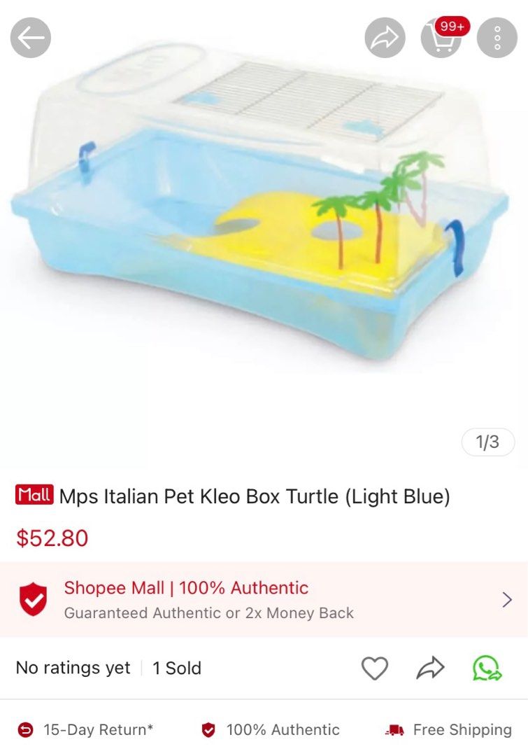 Terrapin cage ( We used as Robo Hamster cage ), Pet Supplies, Homes ...