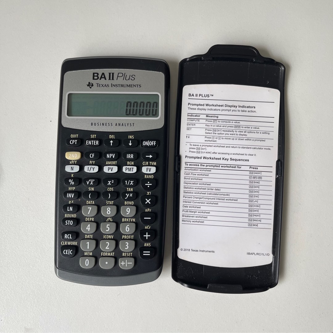 Texas Instruments BA II Plus Financial Calculator, Hobbies & Toys ...