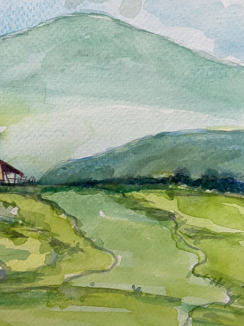 The Serene Sierra Mount and Nipa Hut - Nelson Basa on Carousell