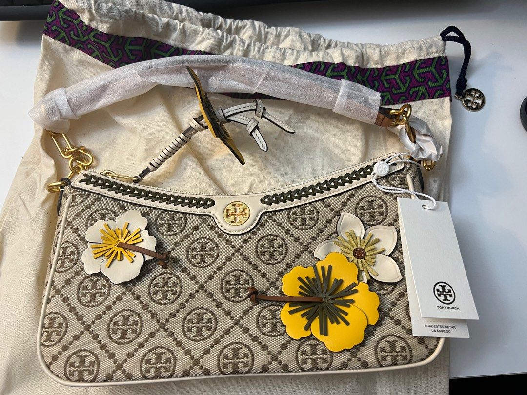 Tory Burch T MONOGRAM BRAIDED STUDIO BAG, Luxury, Bags & Wallets on ...