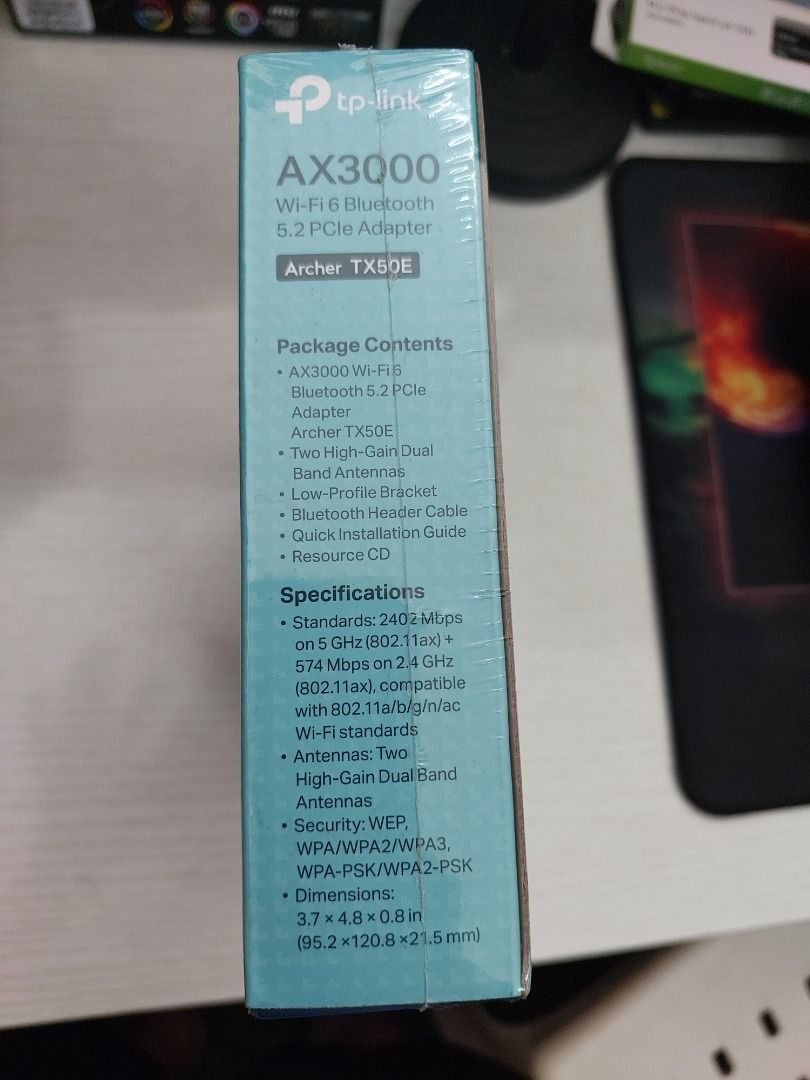 TP Link Archer TX50E AX3000 Wifi 6 and Bluetooth, Computers & Tech ...