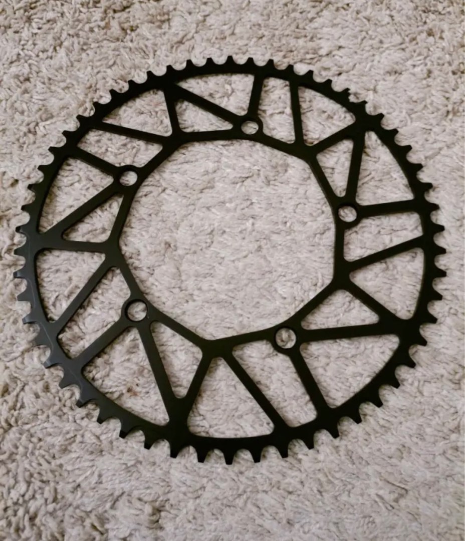 Litepro 56T Chainring Black // Hollowtech crankset, square tapered ...