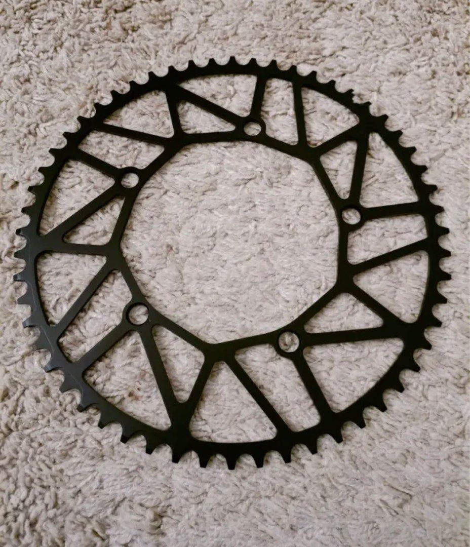 Litepro 56T Chainring Black // Hollowtech crankset, square tapered ...