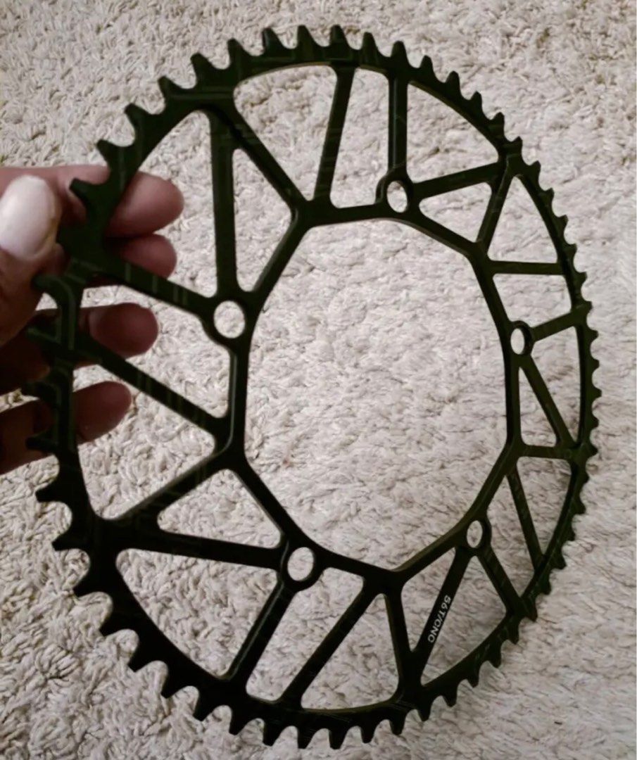 Litepro 56T Chainring Black // Hollowtech crankset, square tapered ...