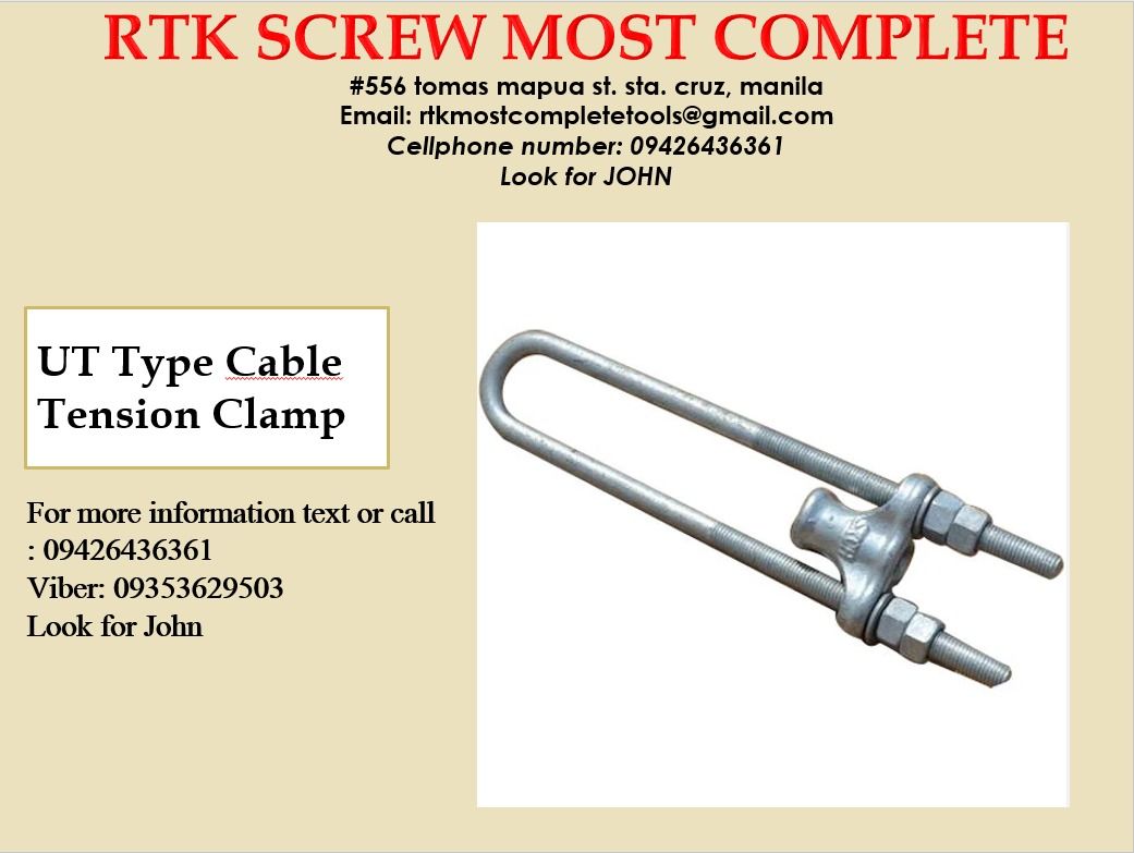 UT Type Cable Tension Clamp UT-1 on Carousell