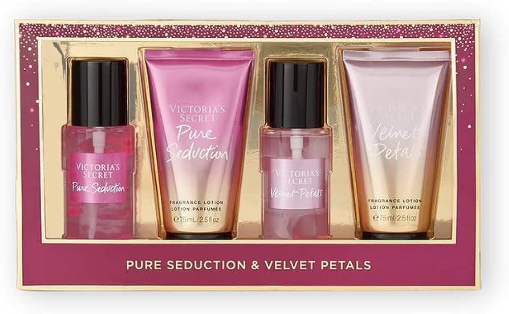 Victoria's Secret Pure Seduction and Love Spell Mist and Lotion 4 Piece ...