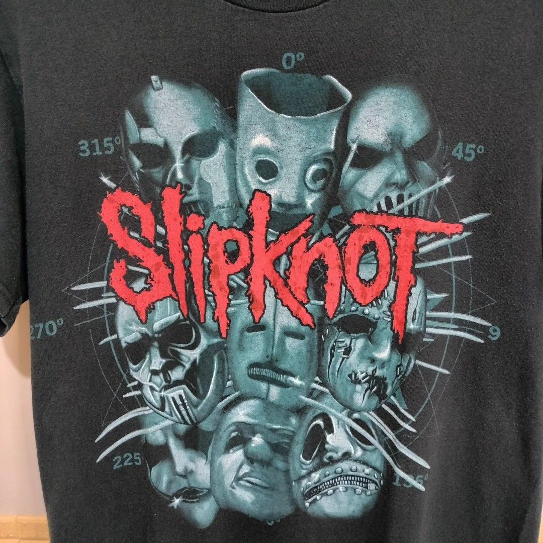 Vintage - Band Metal Slipknot, Fesyen Pria, Pakaian , Atasan di Carousell