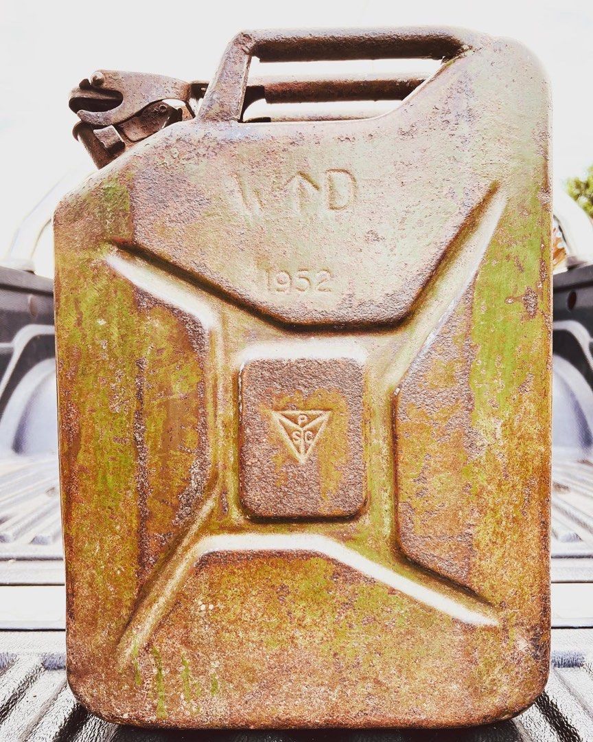 Vintage Antique Jerry can, Hobbies & Toys, Collectibles & Memorabilia ...