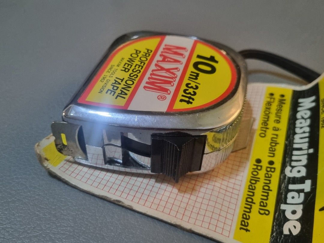 vintage Maxim Measuring Tape profesional power tape 10M on Carousell