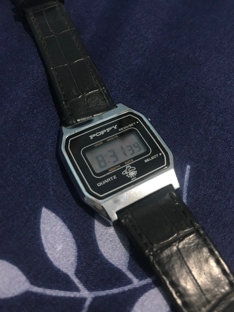 VINTAGE POPPY WATCH JAPAN, Fesyen Pria, Jam Tangan di Carousell