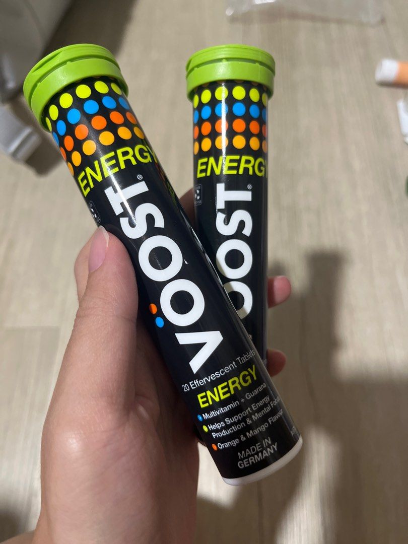 VOOST Energy (1+1) 40 Effervescent Tablets, Health & Nutrition, Health ...