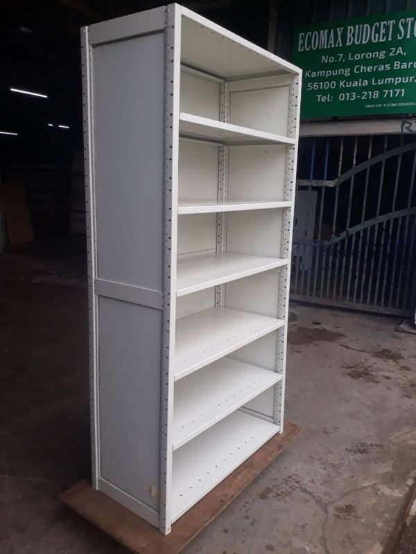 W77C Rak Besi Almari Besi 3 x 6.5 ft Metal Cabinet Iron Shelve Rack ...