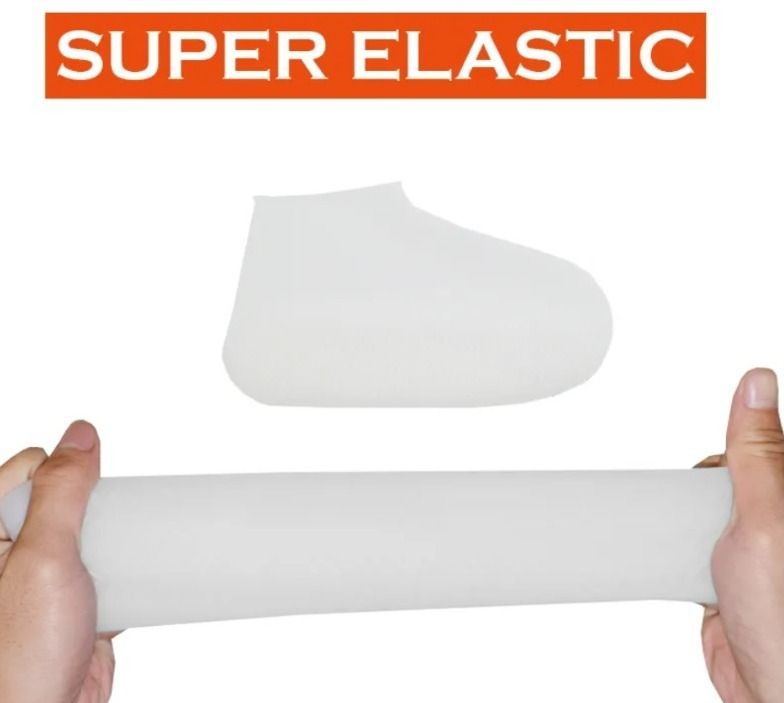 Warbase Waterproof Shoe Protector Soft High Resilient Elastic Reusable ...