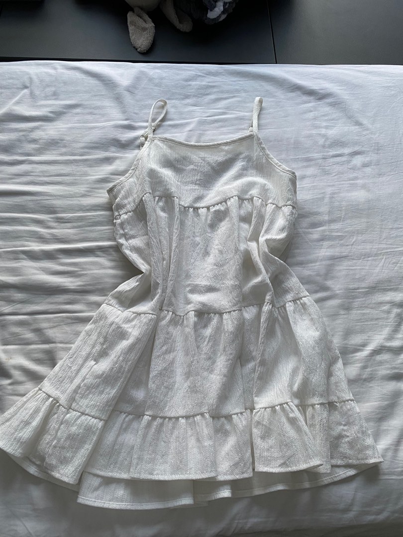 white layered ruffle cami top sleeveless corquette core aesthetic girly ...