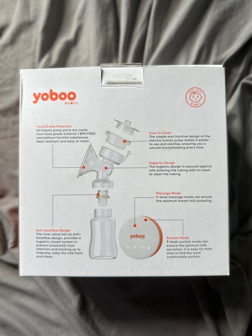 Yoboo Double Electric Breast Pump w/ FREEBIE, Babies & Kids, Nursing ...