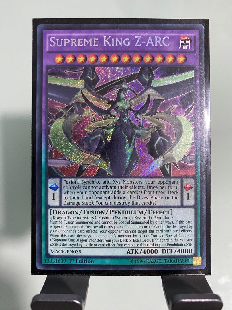 Yugioh Supreme King Z-ARC - MACR-EN039 - Secret Rare - 1st Edition ...